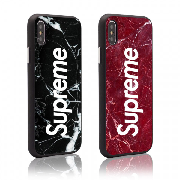 Maska Supreme print za iPhone XS Max crna