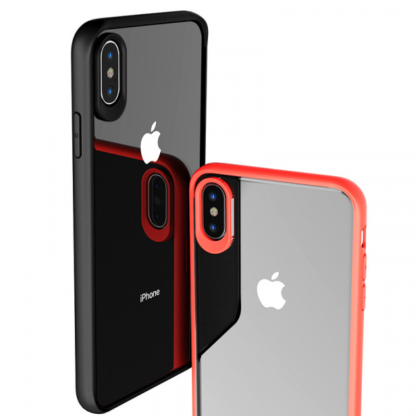 Maska Polychromatic za iPhone XS crvena