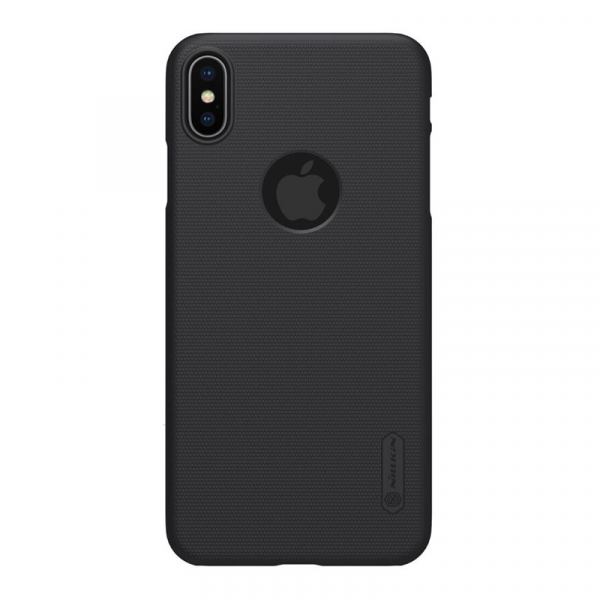 Maska Nillkin Super Frosted Shield za iPhone XS Max crni (sa otvorom za logo)