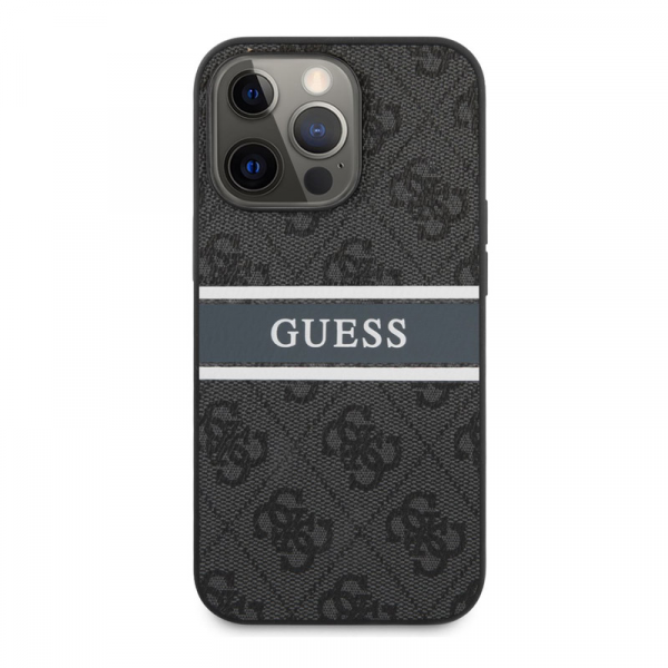 Maska Guess 4G Stripe za iPhone 13 Pro (6.1) siva.