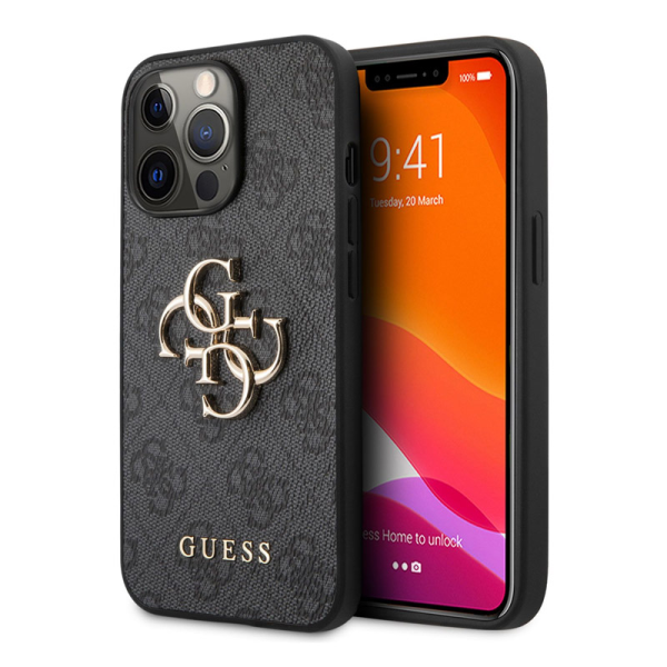 Maska Guess 4G Big Metal Logo za iPhone 13 Pro (6.1) siva.