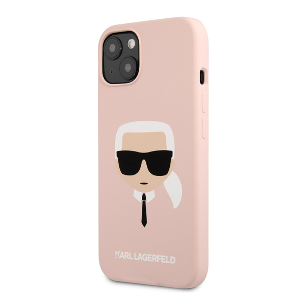 Maska Karl Lagerfeld Hc Silicone Karl Head za iPhone 13 (6.1) Light Pink.