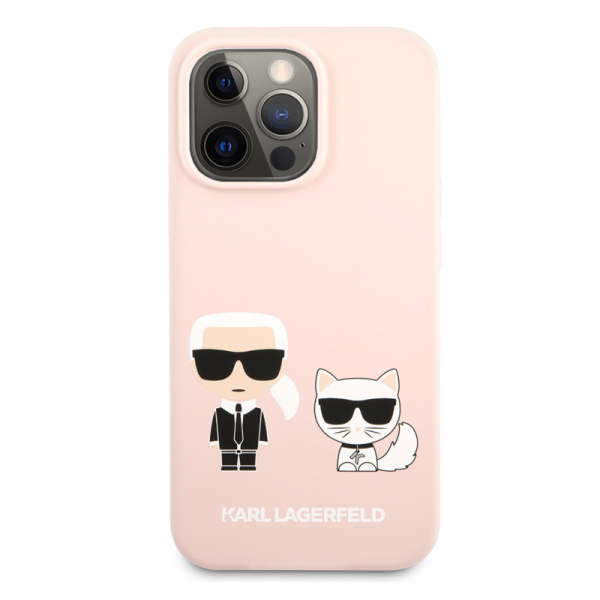 Maska Karl Lagerfeld Silicone Case Karl&Choupette za iPhone 13 Pro (6.1) Light Pink.