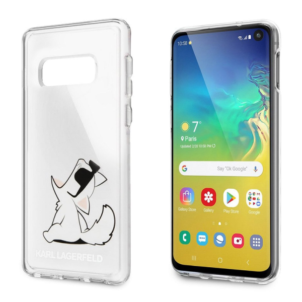 Maska Karl Lagerfeld Cat za Samsung S10e/G970 transparent.