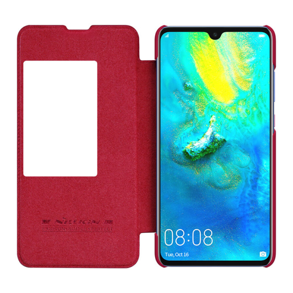 Maska na preklop Nillkin Qin za Huawei Mate 20 X crveni.