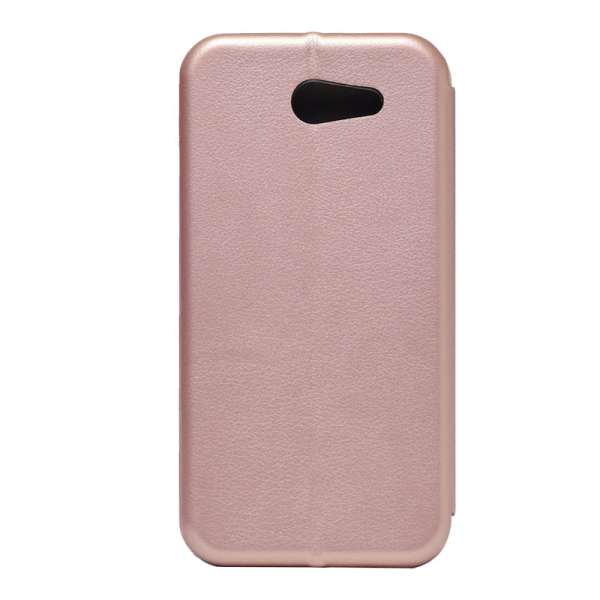 Maska na preklop Teracell Flip Premium za Samsung J3/J327 2017 (USA) roze zlatni.