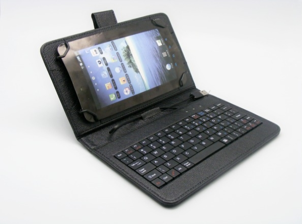 Futrola Uni tablet Teracell 7'' sa tastaturom i OTG kabelom crni