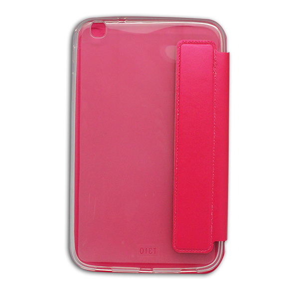 Maska na preklop Tablet Stripes za Samsung T210/Tab 3 7.0 hot pink.
