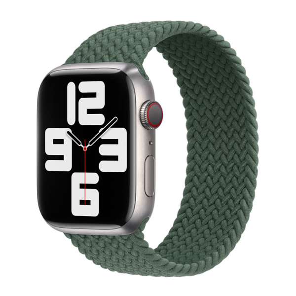 Apple Watch Braided Solo Loop green L 38/40/41mm