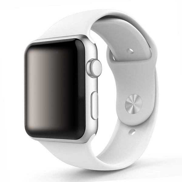 Apple Watch Silicone Strap white M/L 42/44/45mm