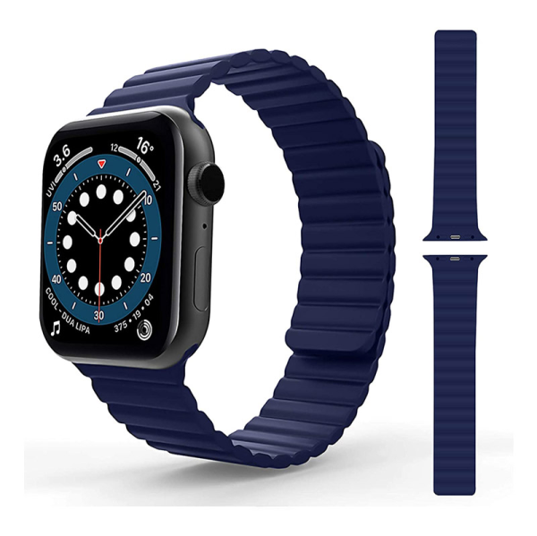 Silikonska narukvica za Apple Watch sa magnetom plava 42/44/45mm
