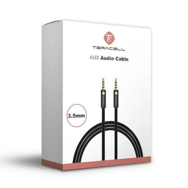 Audio kabel Teracell Aux 3.5mm crni 0.5m