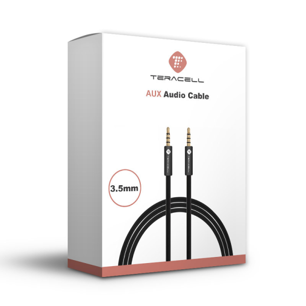 Audio kabel Teracell Aux 3.5mm beli 0.5m