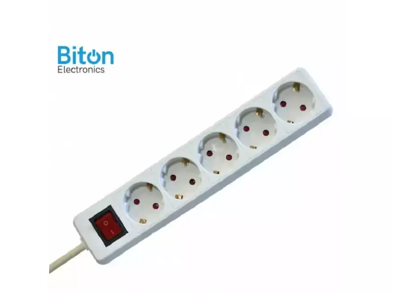 BITON ELECTRONICS PRENOSNA PRIKLJUČNICA 5 / 3 MET PREKIDAČ PP/J 3X1.5MM (ET10123)