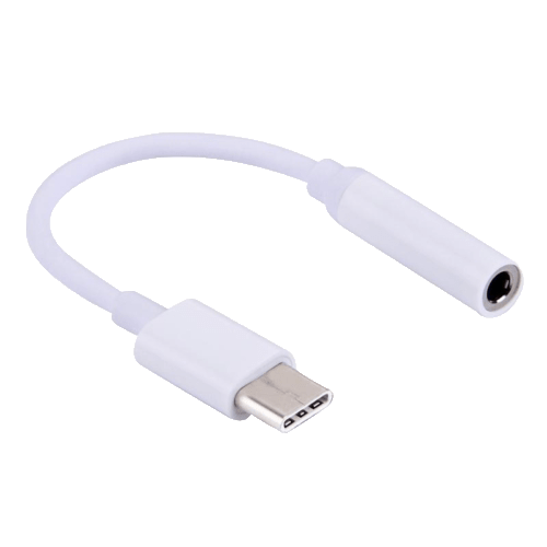 FAST ASIA audio adapter-konverter USB C na 3.5mm (m/ž) (Beli), USB-C - muški, 3.5 mm - ženski