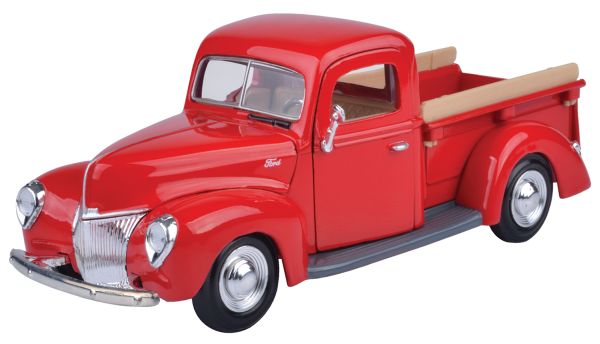 Metalni auto FORD PICK-UP 1940, 1:24, Red, Motormax