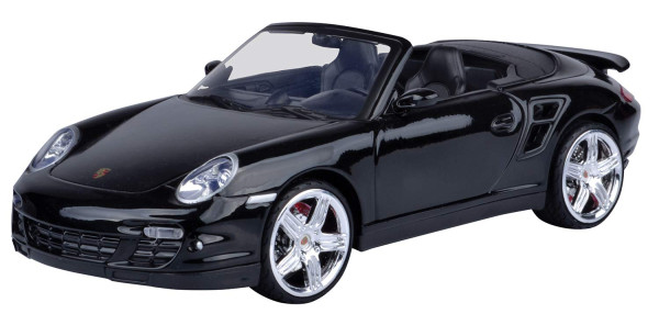 Metalni auto PORSCHE 911 Cabrio, Crni, 1:18, Motormax