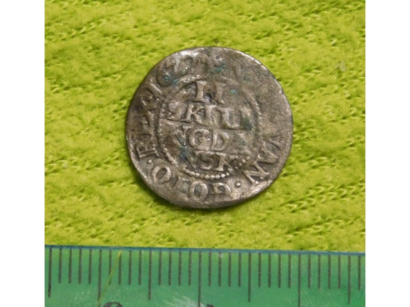 2 Skilling Dansk - Christian IV - 1627 NSK