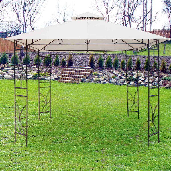 Metalna gazebo tenda Panama sa duplim krovom 3 x 3m