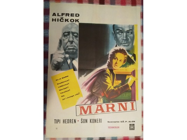 plakat MARNI (Alfred Hitchcock)