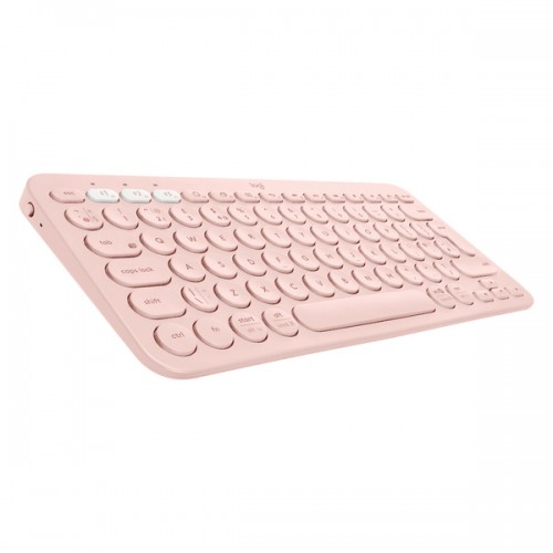 Logitech K380 Multi-Device Bluetooth Keyboard, Rose