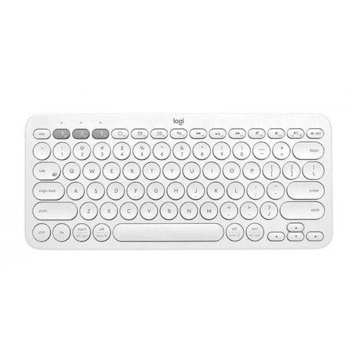 Logitech K380 Multi-Device Bluetooth Keyboard, Off-White