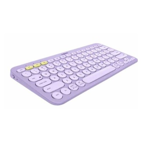 Logitech K380 Multi-Device Bluetooth Keyboard, Lavander Lemonade
