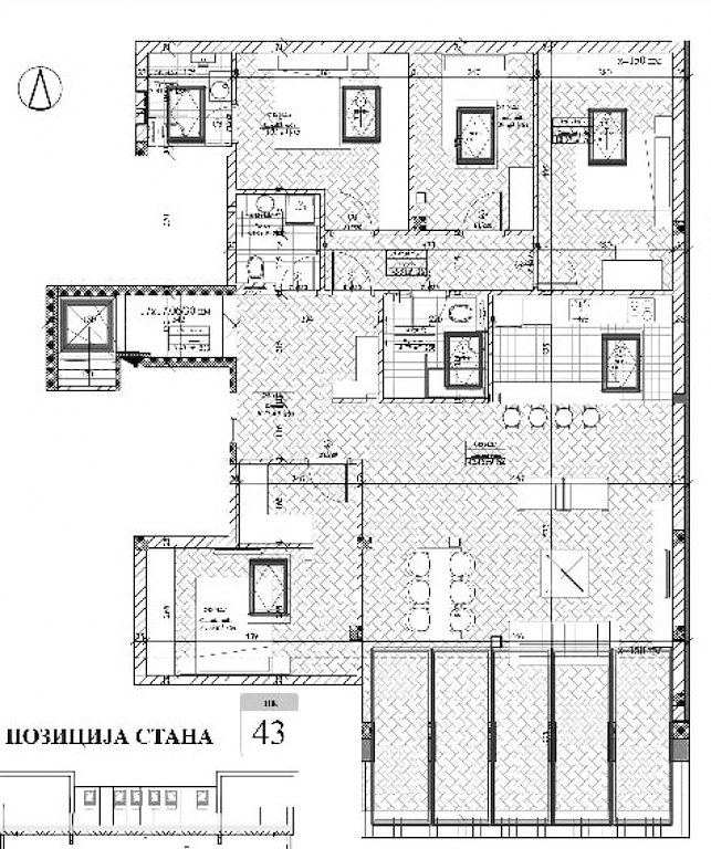 BULEVAR EVROPE, 154 m2, Četvorosoban sa pdv