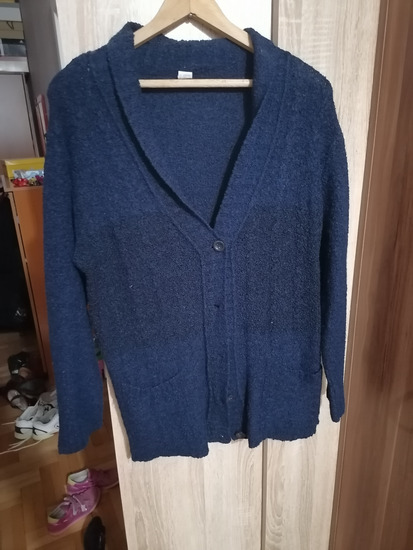 RASPRODAJA Teget džemper domaće proizvodnje,XL