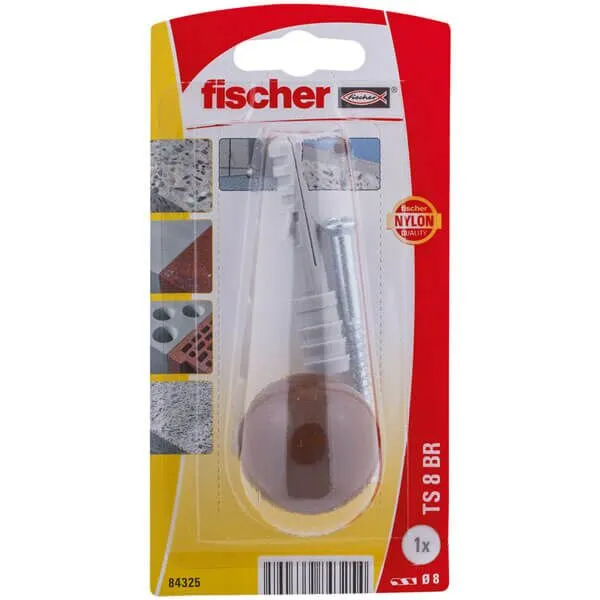 Fischer odbojnik za vrata TS 8BR K NV braon 84325