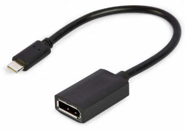 A-CM-DPF-02 Gembird USB Type-C to DisplayPort adapter cable, 4K, 15 cm, black