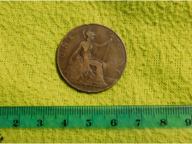Velika Britanija - One penny 1908