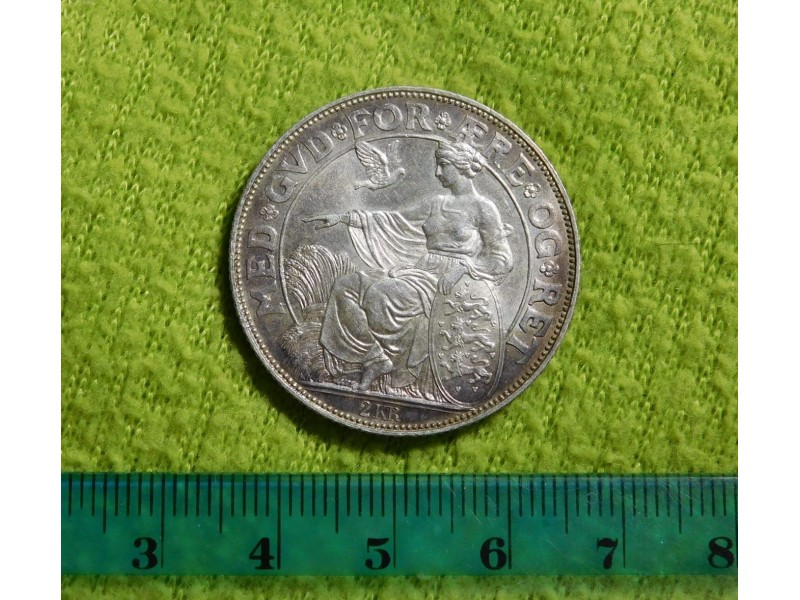 Danska - 2 kroner 1903 - srebro .800 , 15g