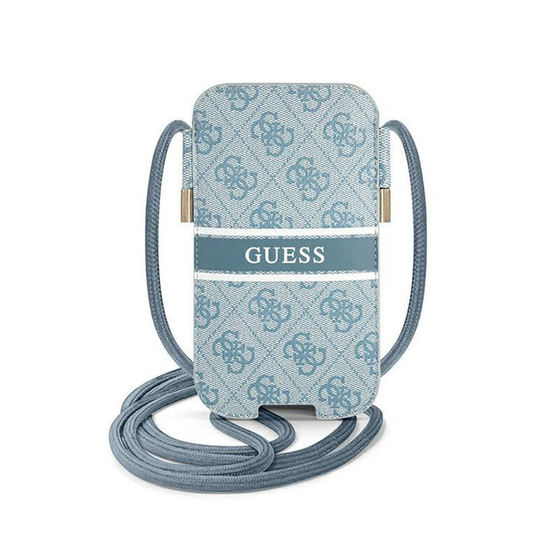 Maskica Guess Pouch PU 4g Stripe 170 mm x 95mm plava (GUPHM4GDBL)