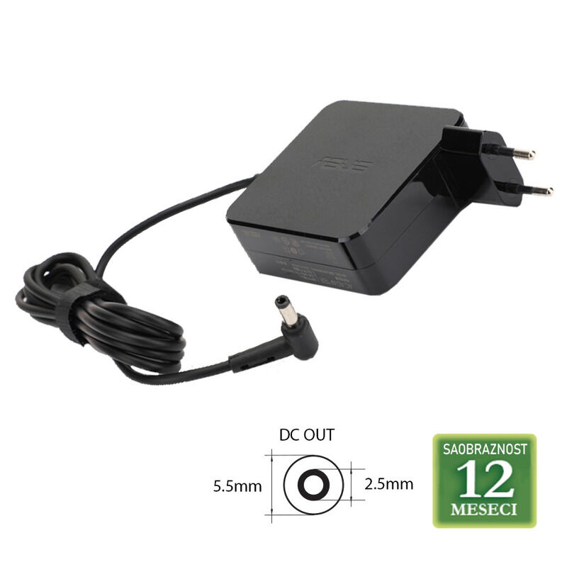 ASUS 19V-3.42A ( 5.5 * 2.5 ) ADP-65DWA 65W LAPTOP ADAPTER
