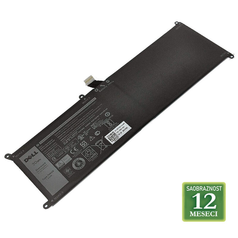 Baterija za laptop DELL D9250 /7VKV9 serije 7.6V 30Wh