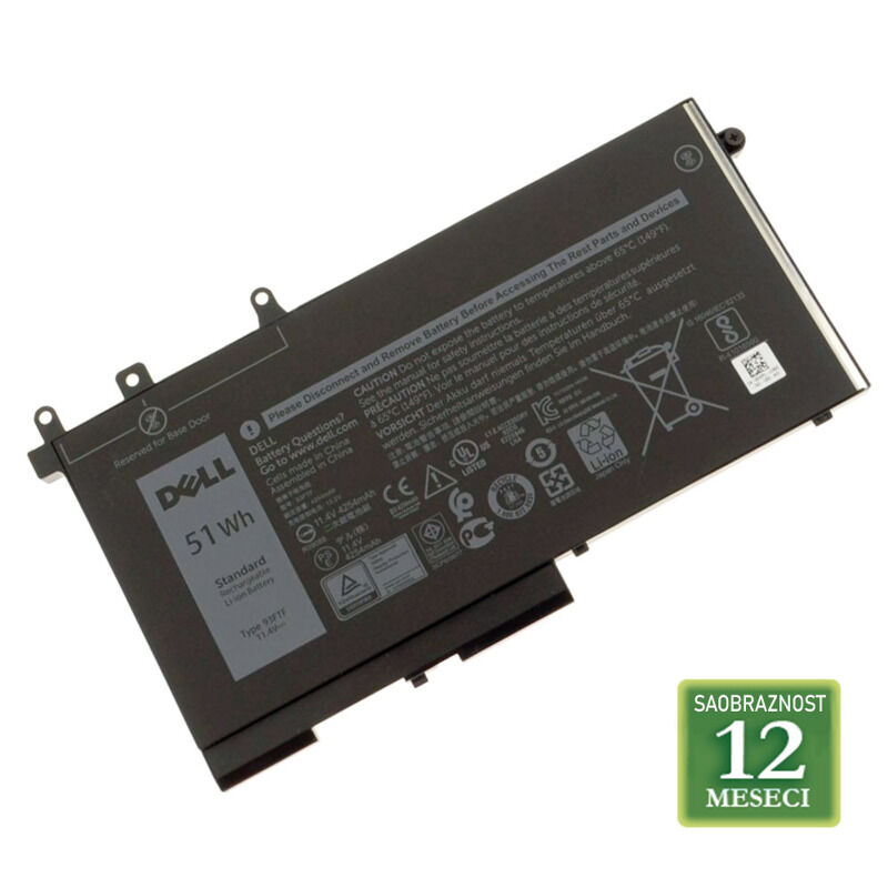 Baterija za laptop DELL D5480 / 93FTF 11.4V 51Wh / 4254mAh