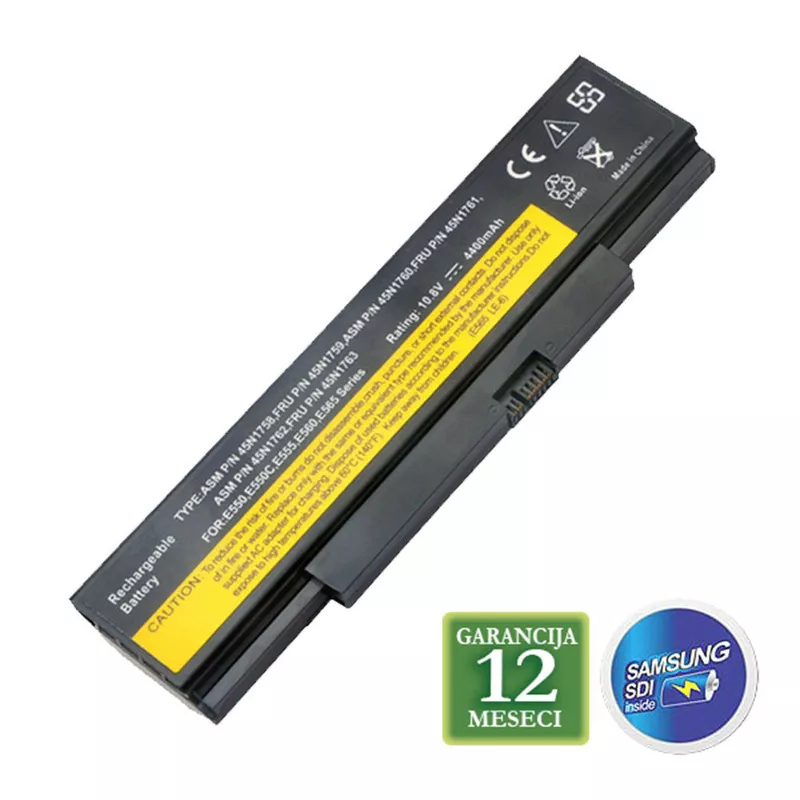 Baterija za laptop LENOVO E550 / 45N1758 10.8V 4400mAh