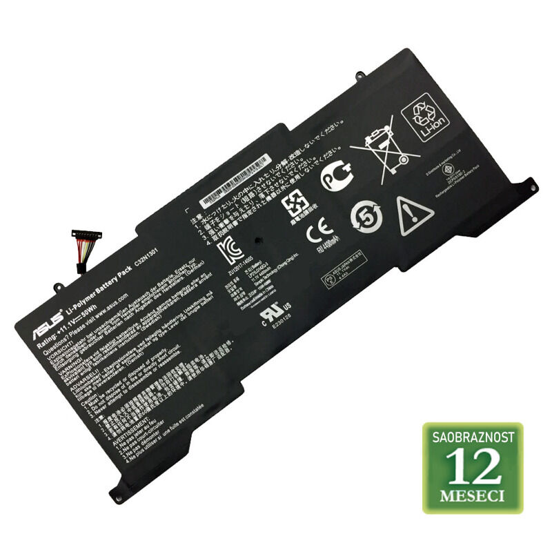 Baterija za laptop ASUS UX31LA serije C32N1301 11.1V 50Wh / 4400mAh