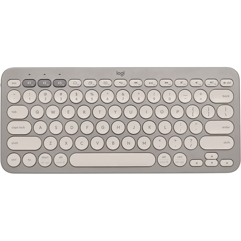 LOGITECH K380 Multi-Device Bluetooth Keyboard, Sand
