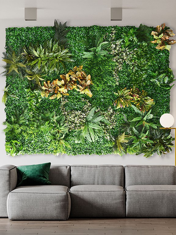 Zeleni zid od veštačkih biljaka – Tip 2