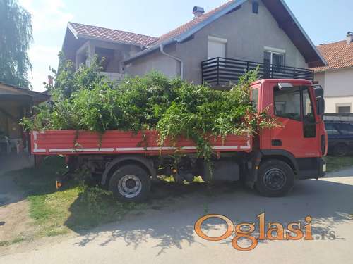 Čišćenje, uredjenje, utovar i odvoz granja otpada, smeća, šuta, panjeva, trave, lišća...