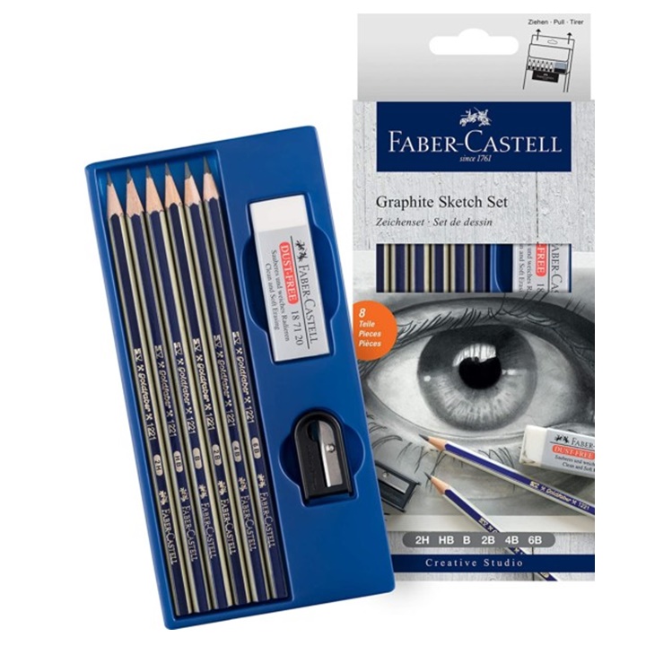 Set za skiciranje Faber-Castell - set od 8 kom