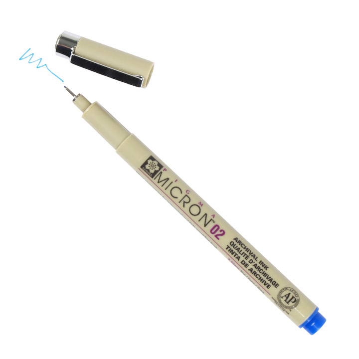 Flomaster za tehničko crtanje SAKURA Pigma Micron BLUE | izaberite debljinu