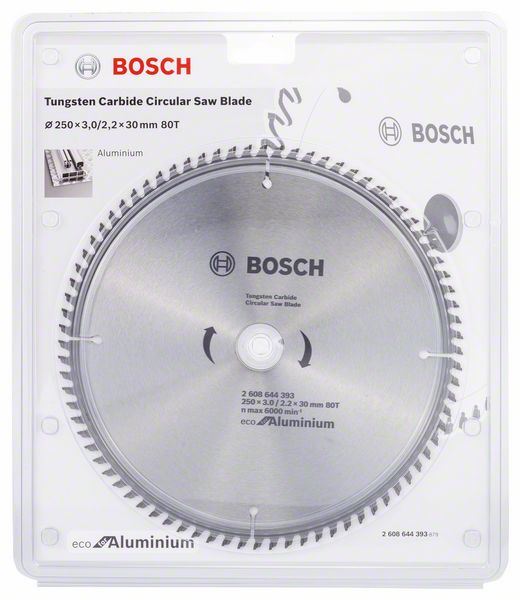 BOSCH®List kružne testere Eco for Aluminium Ø254×3,0x30mm, T96 za kombinovane i stone kružne testere