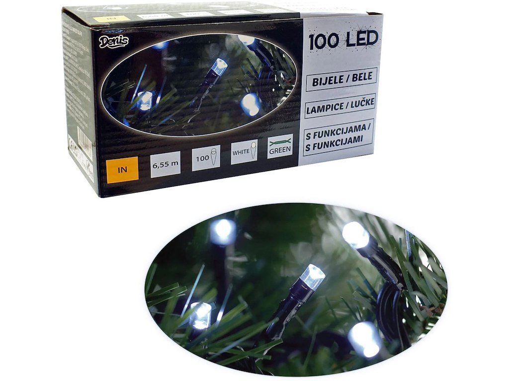 Lampice 100 LED 8 funkcija 52-116000