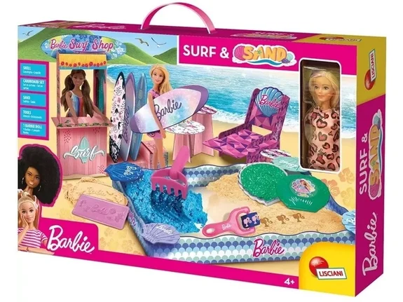 Lisciani Barbie set Surf and Sand sa lutkom i magičnim peskom