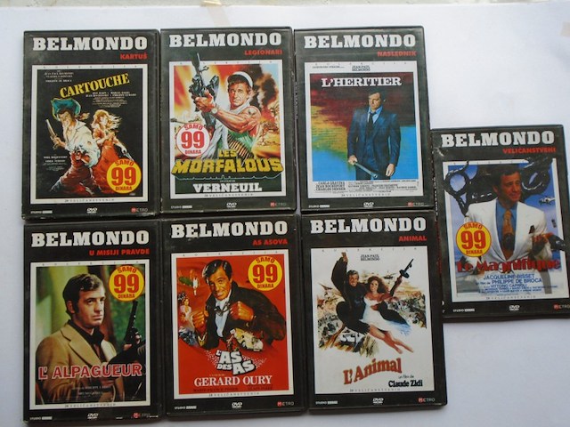 Belmondo, 7  filmova,  As asova, U misiji pravde,