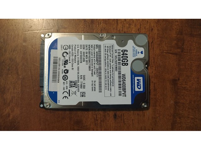 Hard disk WD , 640GB , SATA II , 100% helta