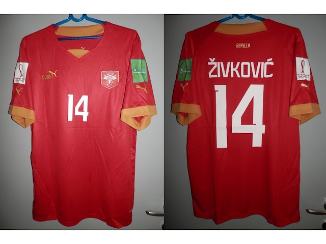 Srbija dres (Qatar 2022) Andrija Živković 14